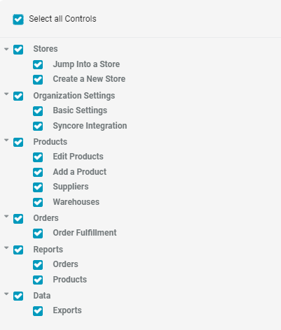 Org Level > Org Admins > Manage Admins – Commercio Orders Support