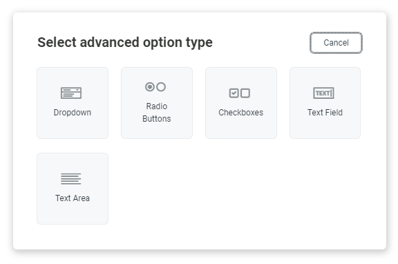 Store Level > Products > Advanced Option Templates – Commercio Orders ...