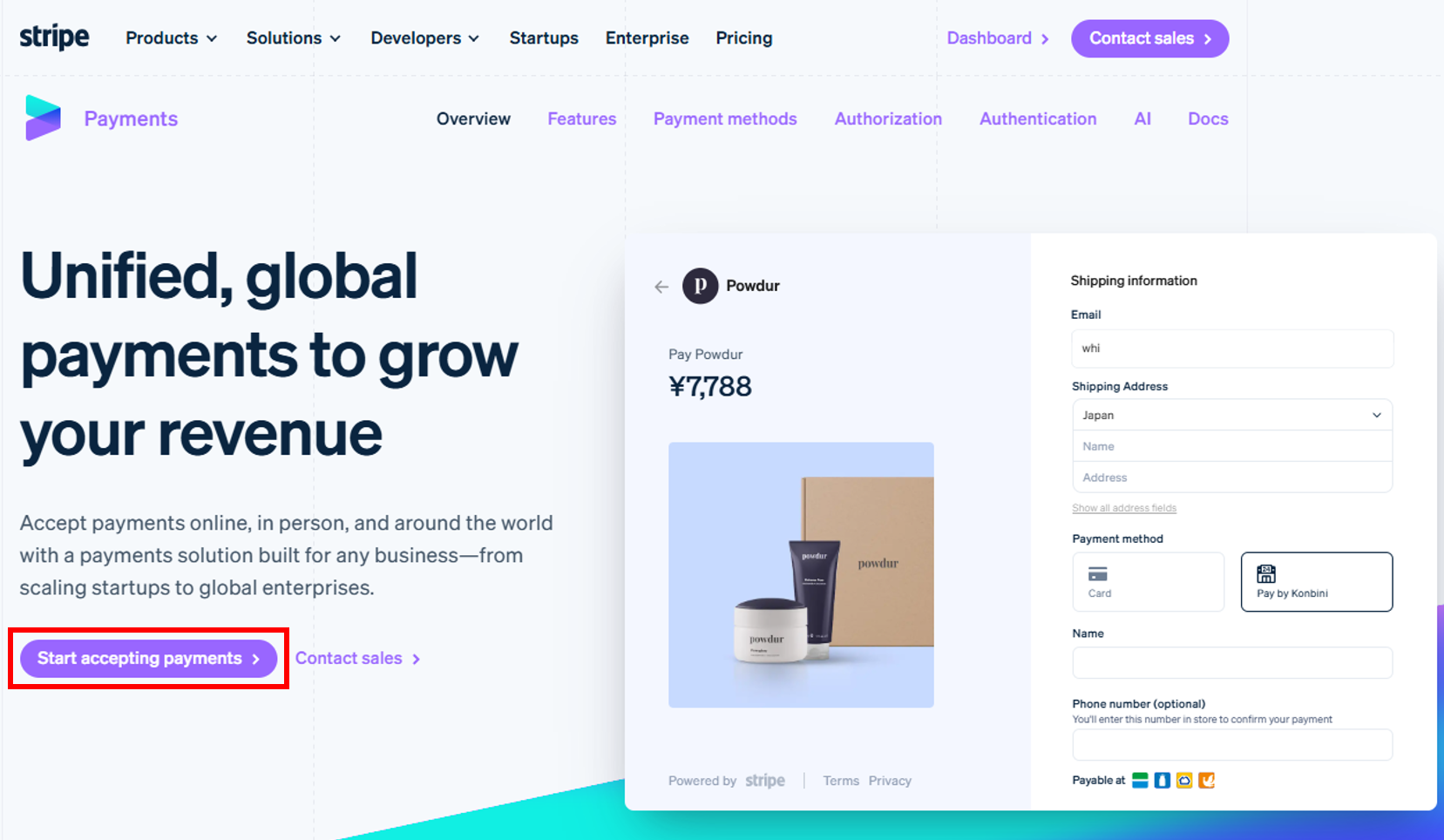 Getting Started with Stripe – Commercio Orders Support
